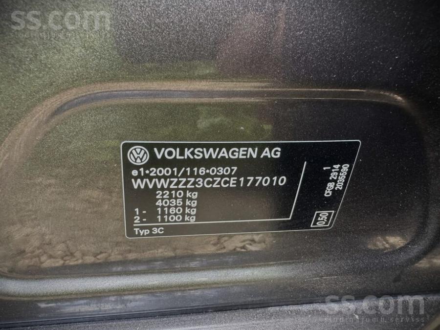 Brūns Volkswagen Passat B7 2012 Jūrmala, ar dzinēja tilpumu 2.00 L un nobraukumu 191 tūkst. km par 6800 €, foto 29 vietnē AUTOMOTO.COM.LV