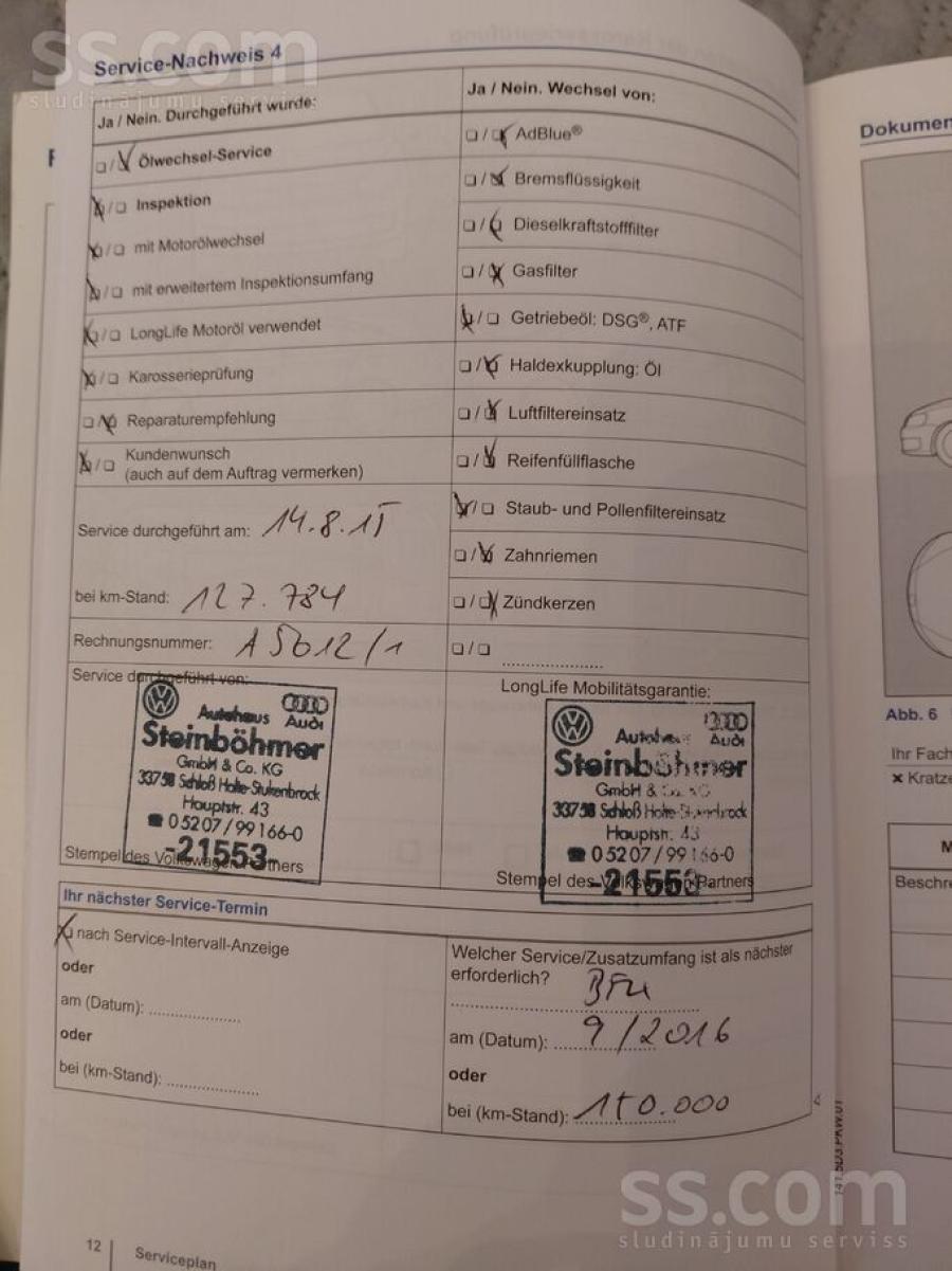 Brūns Volkswagen Passat B7 2013 Rīga, ar dzinēja tilpumu 2.00 L un nobraukumu 354 tūkst. km par 4100 €, foto 15 vietnē AUTOMOTO.COM.LV