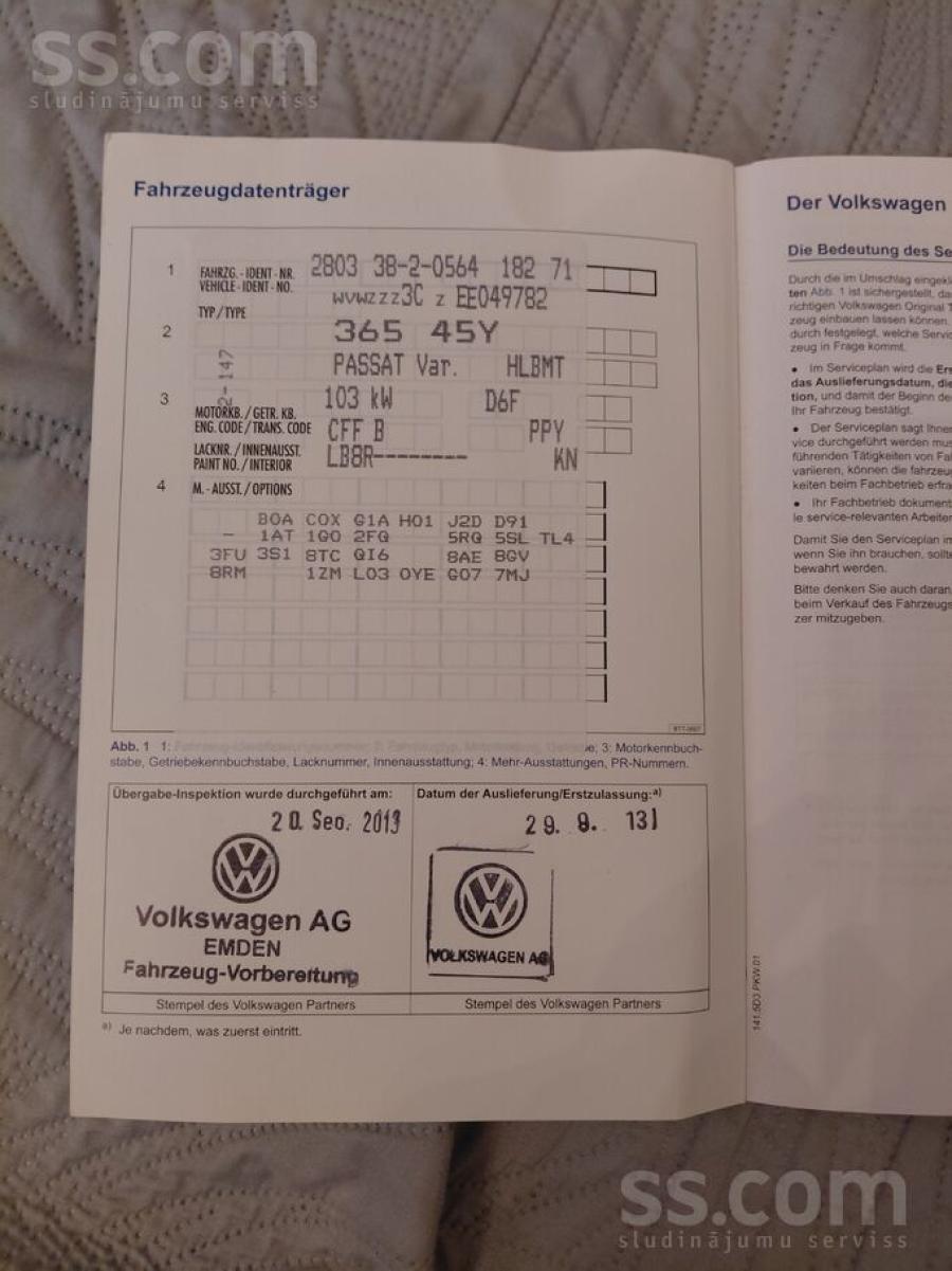 Brūns Volkswagen Passat B7 2013 Rīga, ar dzinēja tilpumu 2.00 L un nobraukumu 354 tūkst. km par 4100 €, foto 18 vietnē AUTOMOTO.COM.LV