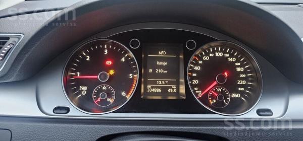 Grey Volkswagen Passat B7 2013 in Riga, with an engine capacity of 2.00 L and mileage of 335 thousand km for 3200 €, photo 6 on AUTOMOTO.COM.LV
