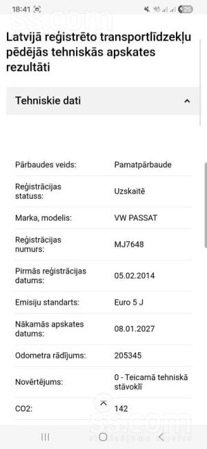 Pelēks Volkswagen Passat B7 2014 Rīga, ar dzinēja tilpumu 1.40 L un nobraukumu 212 tūkst. km par 4900 €, foto 15 vietnē AUTOMOTO.COM.LV