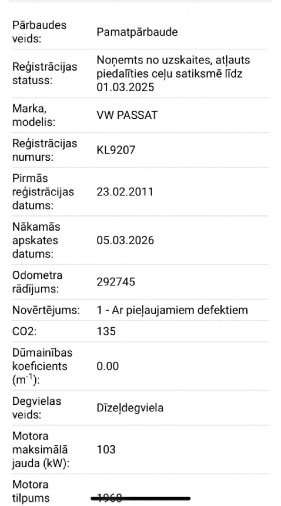 Pelēks Volkswagen Passat B7 2011 Rīga, ar dzinēja tilpumu 2.00 L un nobraukumu 293 tūkst. km par 4490 €, foto 38 vietnē AUTOMOTO.COM.LV