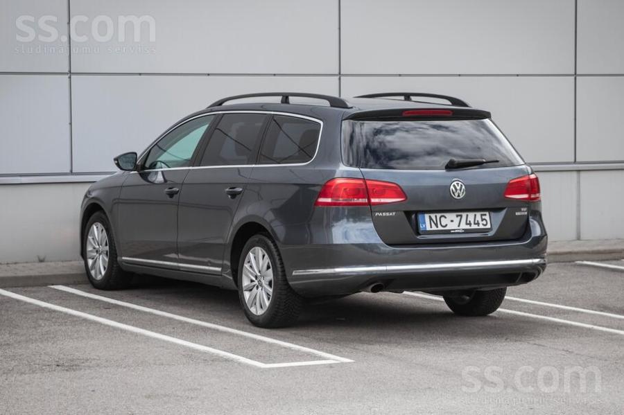 Grey Volkswagen Passat B7 2011 in Riga, with an engine capacity of 1.60 L and mileage of 175 thousand km for 6950 €, photo 7 on AUTOMOTO.COM.LV