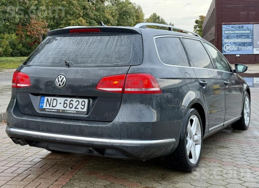 Pelēks Volkswagen Passat B7 2012 Rīga, ar dzinēja tilpumu 2.00 L un nobraukumu 414 tūkst. km par 2990 €, foto 7 vietnē AUTOMOTO.COM.LV