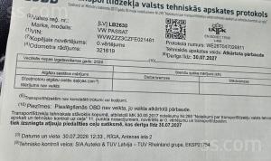 Grey Volkswagen Passat B7 2014 in Riga, with an engine capacity of 2.00 L and mileage of 321 thousand km for 6500 €, photo 22 on AUTOMOTO.COM.LV