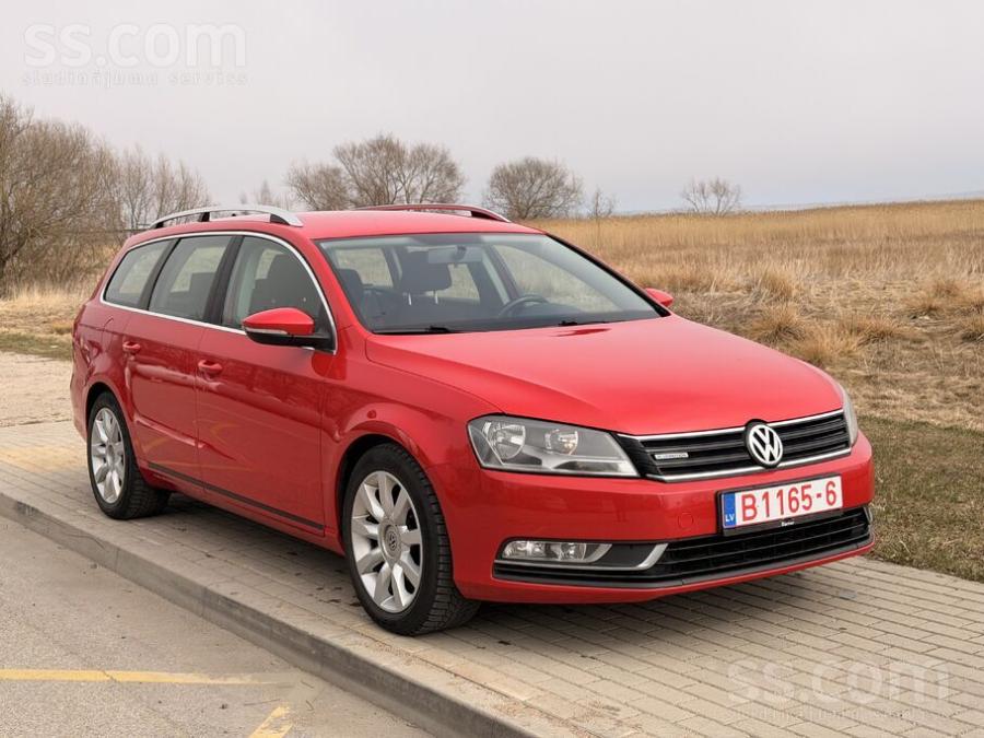Red Volkswagen Passat B7 2013 in Liepaja, with an engine capacity of 1.60 L and mileage of 241 thousand km for 4750 €, photo 6 on AUTOMOTO.COM.LV
