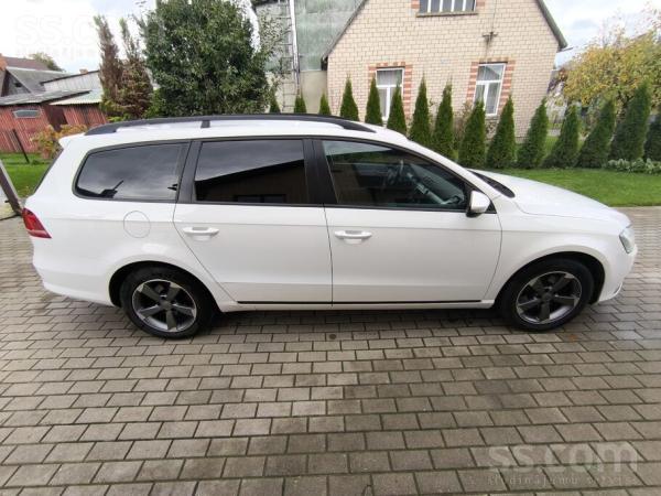 White Volkswagen Passat B7 2012 in Preili, with an engine capacity of 2.00 L and mileage of 297 thousand km for 6500 €, photo 8 on AUTOMOTO.COM.LV