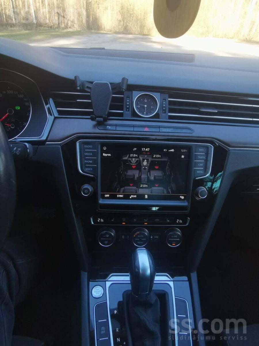 Melns Volkswagen Passat B8 2016 Rīga, ar dzinēja tilpumu 2.00 L un nobraukumu 174 tūkst. km par 11500 €, foto 5 vietnē AUTOMOTO.COM.LV
