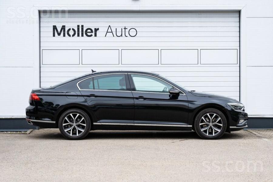 Black Volkswagen Passat B8 2019 in Riga, with an engine capacity of 1.50 L and mileage of 126 thousand km for 18950 €, photo 6 on AUTOMOTO.COM.LV