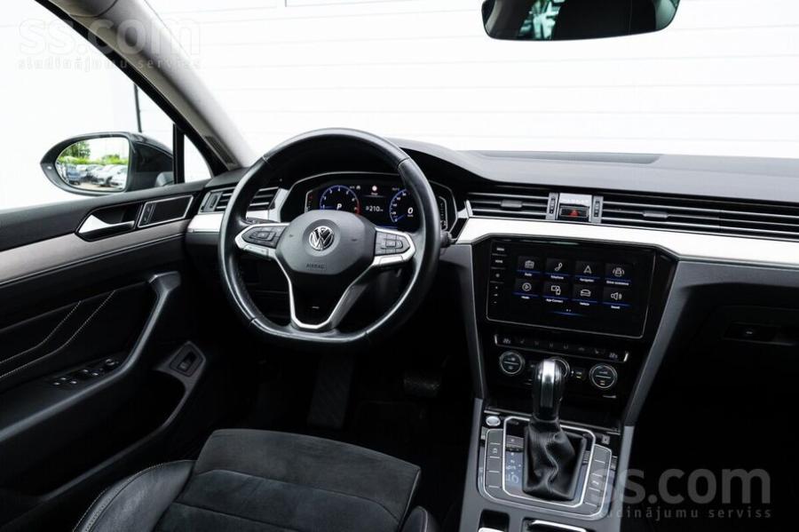 Black Volkswagen Passat B8 2019 in Riga, with an engine capacity of 1.50 L and mileage of 126 thousand km for 18950 €, photo 10 on AUTOMOTO.COM.LV