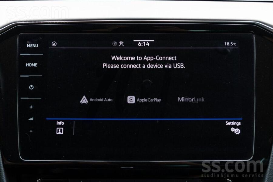 Black Volkswagen Passat B8 2019 in Riga, with an engine capacity of 1.50 L and mileage of 126 thousand km for 18950 €, photo 13 on AUTOMOTO.COM.LV