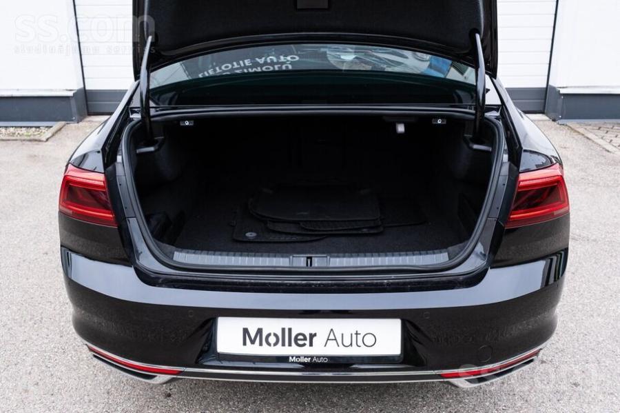 Black Volkswagen Passat B8 2019 in Riga, with an engine capacity of 1.50 L and mileage of 126 thousand km for 18950 €, photo 21 on AUTOMOTO.COM.LV