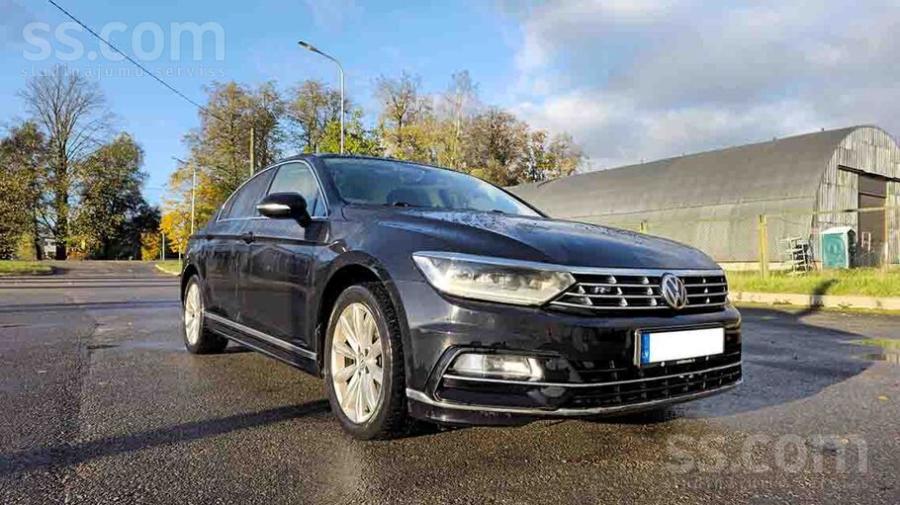 Black Volkswagen Passat B8 2019 in Riga, with an engine capacity of 2.00 L and mileage of 96 thousand km for 17500 €, photo 1 on AUTOMOTO.COM.LV