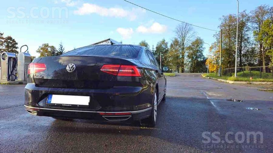 Black Volkswagen Passat B8 2019 in Riga, with an engine capacity of 2.00 L and mileage of 96 thousand km for 17500 €, photo 16 on AUTOMOTO.COM.LV