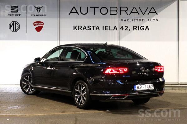 Black Volkswagen Passat B8 2020 in Riga, with an engine capacity of 1.50 L and mileage of 104 thousand km for 18600 €, photo 6 on AUTOMOTO.COM.LV