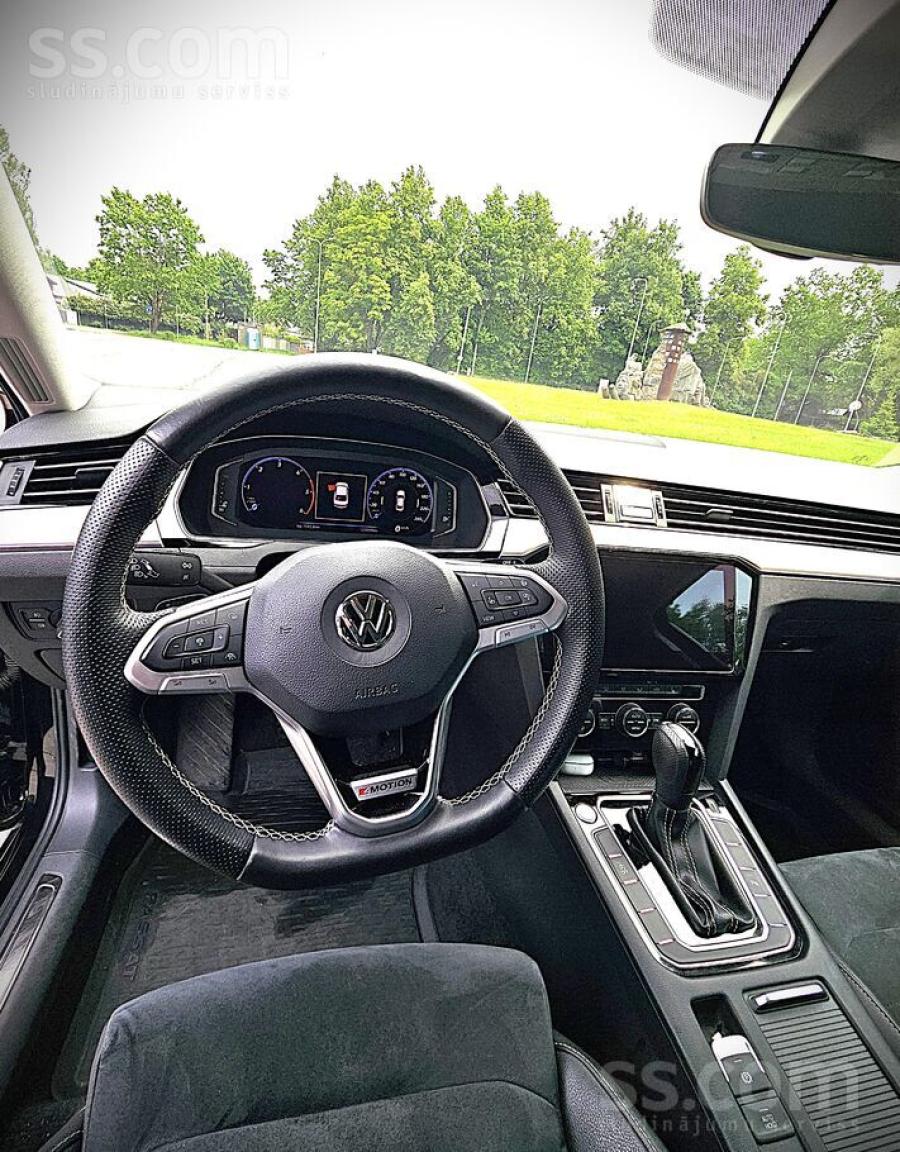 Black Volkswagen Passat B8 2020 in Riga, with an engine capacity of 2.00 L and mileage of 121 thousand km for 21550 €, photo 11 on AUTOMOTO.COM.LV