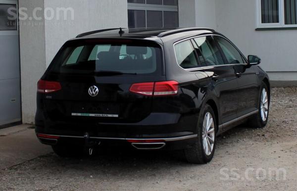 Black Volkswagen Passat B8 2015 in Tukums, with an engine capacity of 1.40 L and mileage of 216 thousand km for 10999 €, photo 3 on AUTOMOTO.COM.LV