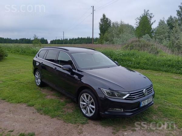 Black Volkswagen Passat B8 2015 in Valmiera, with an engine capacity of 2.00 L and mileage of 321 thousand km for 8500 €, photo 1 on AUTOMOTO.COM.LV