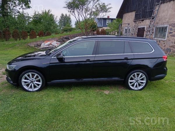 Black Volkswagen Passat B8 2015 in Valmiera, with an engine capacity of 2.00 L and mileage of 321 thousand km for 8500 €, photo 4 on AUTOMOTO.COM.LV