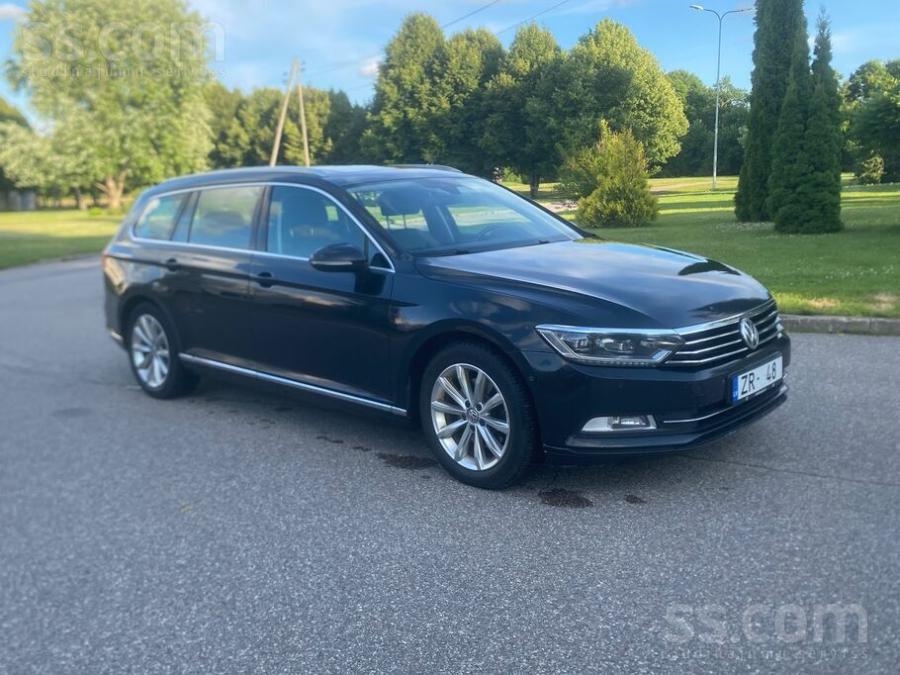 Black Volkswagen Passat B8 2015 in Cesis, with an engine capacity of 2.00 L and mileage of 335 thousand km for 8500 €, photo 1 on AUTOMOTO.COM.LV