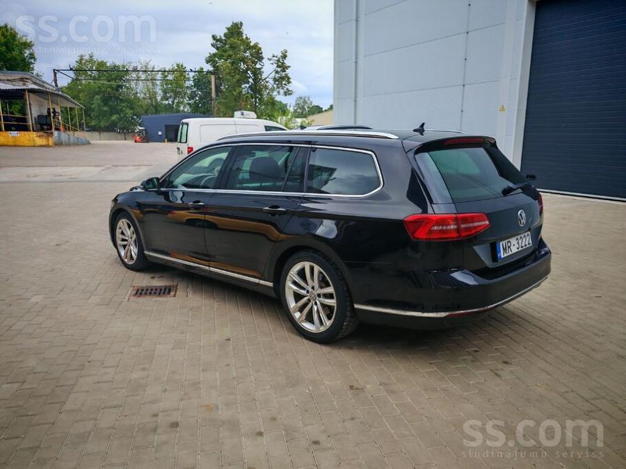 Black Volkswagen Passat B8 2015 in Riga, with an engine capacity of 2.00 L and mileage of 362 thousand km for 9000 €, photo 6 on AUTOMOTO.COM.LV