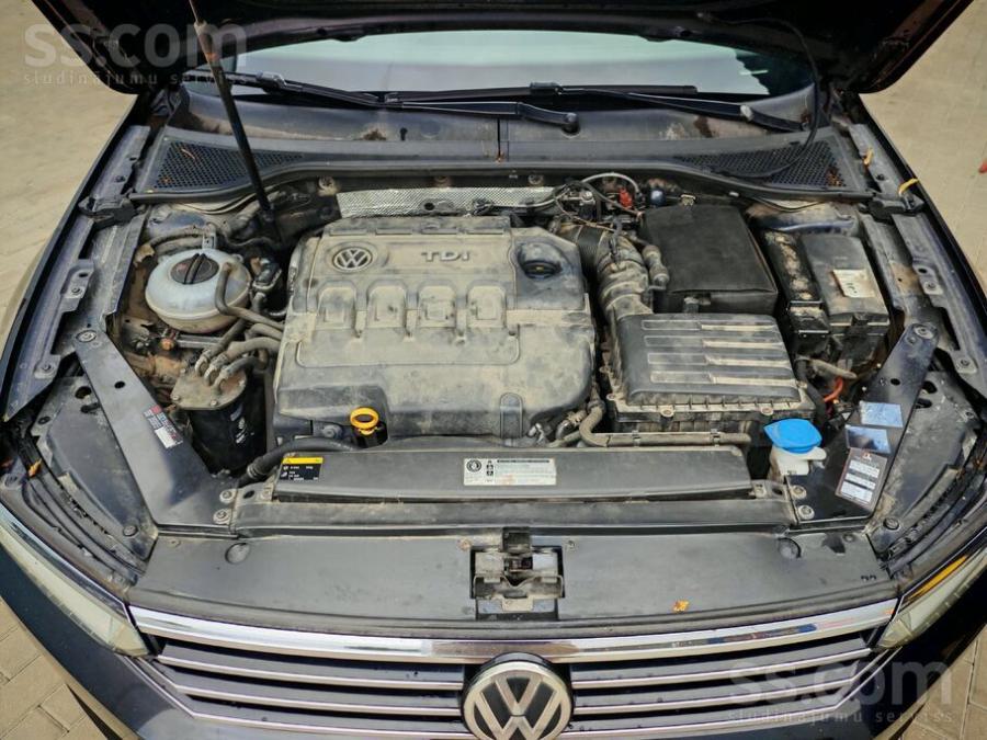 Black Volkswagen Passat B8 2015 in Riga, with an engine capacity of 2.00 L and mileage of 362 thousand km for 9000 €, photo 21 on AUTOMOTO.COM.LV