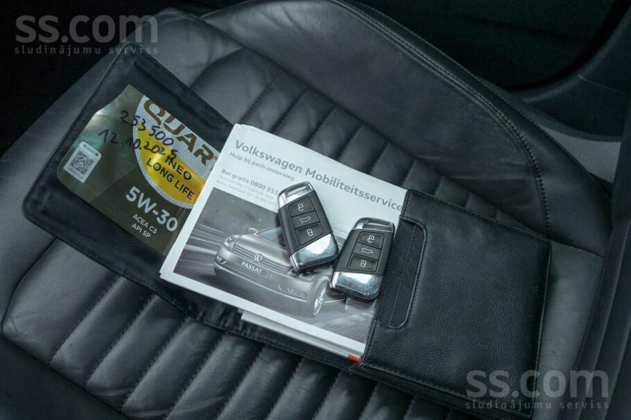 Black Volkswagen Passat B8 2015 in Liepaja, with an engine capacity of 1.40 L and mileage of 273 thousand km for 12500 €, photo 36 on AUTOMOTO.COM.LV