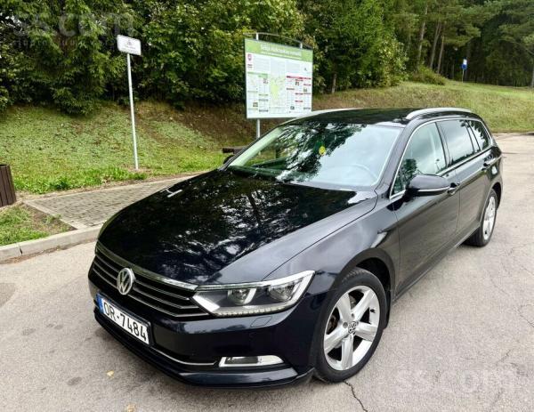 Black Volkswagen Passat B8 2015 in Aizkraukle, with an engine capacity of 2.00 L and mileage of 335 thousand km for 6300 €, photo 1 on AUTOMOTO.COM.LV