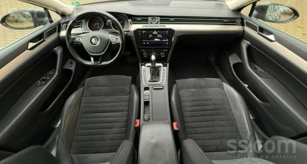 Black Volkswagen Passat B8 2017 in Riga, with an engine capacity of 2.00 L and mileage of 230 thousand km for 11488 €, photo 9 on AUTOMOTO.COM.LV