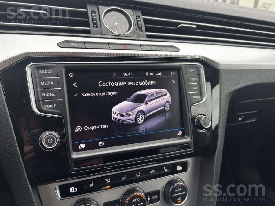 Melns Volkswagen Passat B8 2017 Rēzekne, ar dzinēja tilpumu 2.00 L un nobraukumu 259 tūkst. km par 9700 €, foto 17 vietnē AUTOMOTO.COM.LV