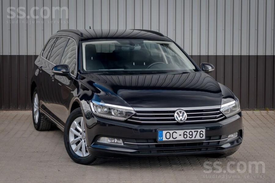 Black Volkswagen Passat B8 2017 in Tukums, with an engine capacity of 1.60 L and mileage of 214 thousand km for 8950 €, photo 1 on AUTOMOTO.COM.LV