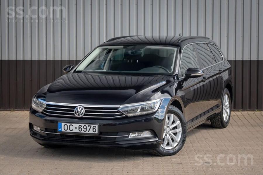 Black Volkswagen Passat B8 2017 in Tukums, with an engine capacity of 1.60 L and mileage of 214 thousand km for 8950 €, photo 4 on AUTOMOTO.COM.LV