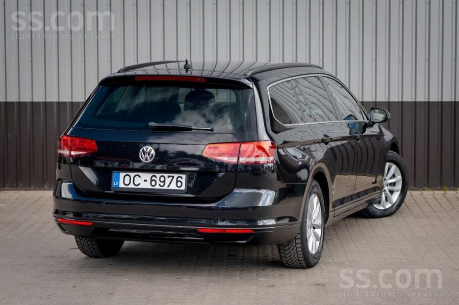 Black Volkswagen Passat B8 2017 in Tukums, with an engine capacity of 1.60 L and mileage of 214 thousand km for 8950 €, photo 8 on AUTOMOTO.COM.LV