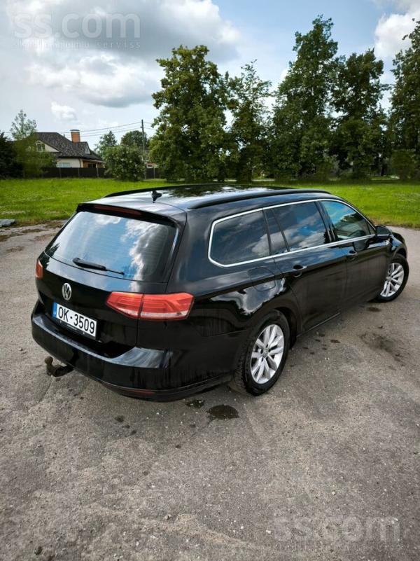 Black Volkswagen Passat B8 2017 in Jelgava, with an engine capacity of 2.00 L and mileage of 222 thousand km for 9100 €, photo 7 on AUTOMOTO.COM.LV