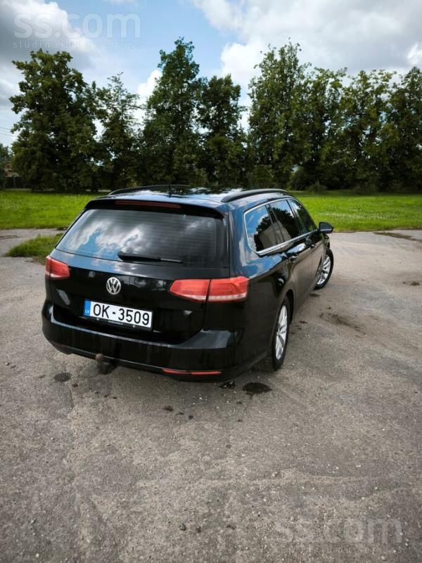 Black Volkswagen Passat B8 2017 in Jelgava, with an engine capacity of 2.00 L and mileage of 222 thousand km for 9100 €, photo 8 on AUTOMOTO.COM.LV