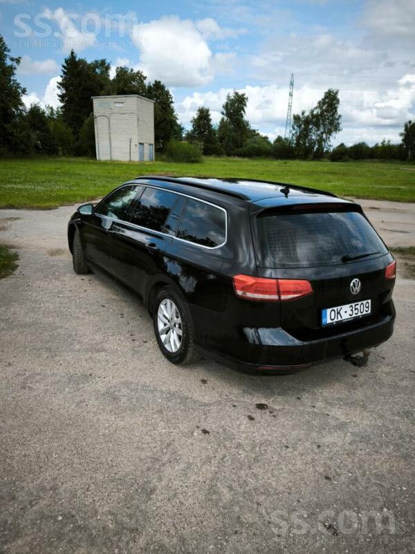 Black Volkswagen Passat B8 2017 in Jelgava, with an engine capacity of 2.00 L and mileage of 222 thousand km for 9100 €, photo 10 on AUTOMOTO.COM.LV