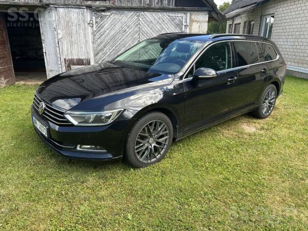 Black Volkswagen Passat B8 2017 in Valmiera, with an engine capacity of 2.00 L and mileage of 303 thousand km for 7700 €, photo 1 on AUTOMOTO.COM.LV