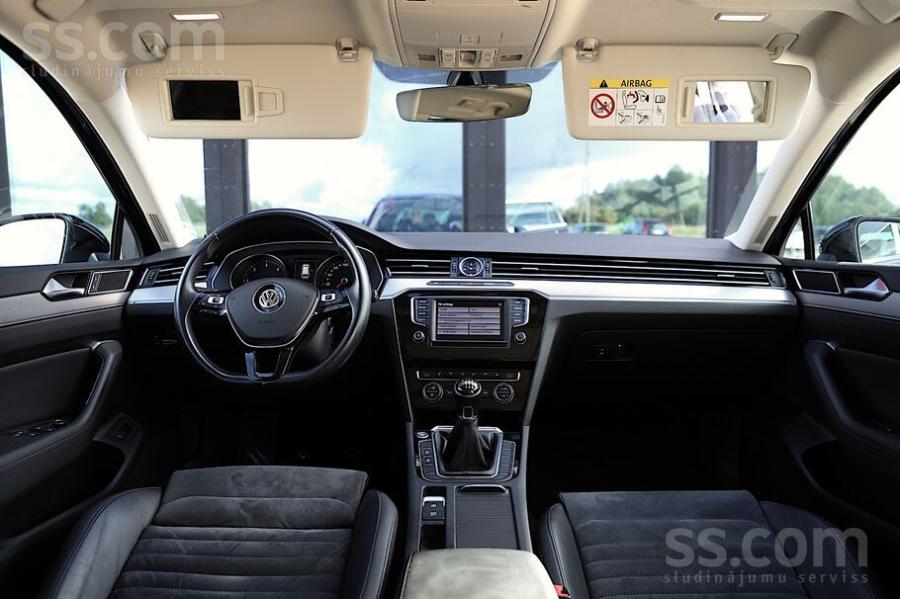 Black Volkswagen Passat B8 2017 in Tukums, with an engine capacity of 2.00 L and mileage of 233 thousand km for 13190 €, photo 8 on AUTOMOTO.COM.LV