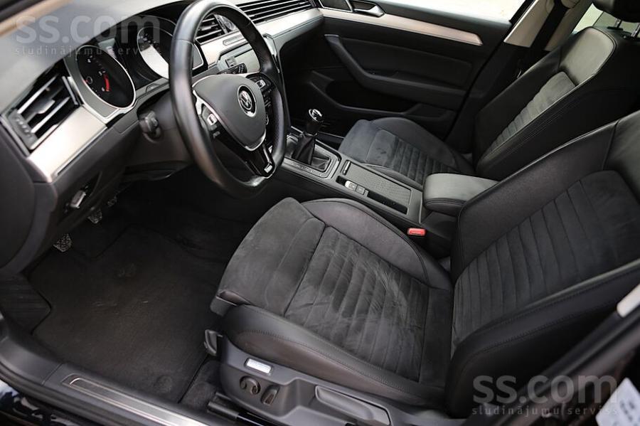 Black Volkswagen Passat B8 2017 in Tukums, with an engine capacity of 2.00 L and mileage of 233 thousand km for 13190 €, photo 9 on AUTOMOTO.COM.LV