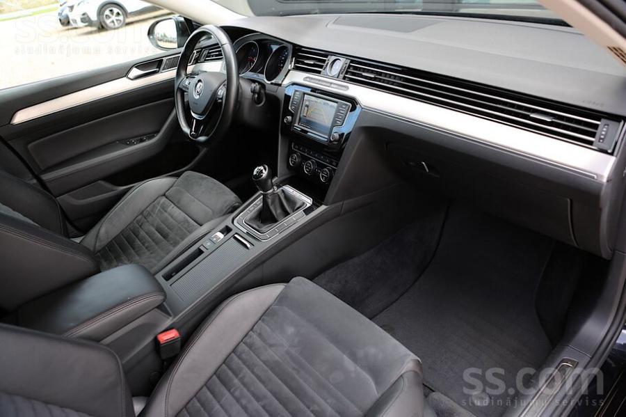 Black Volkswagen Passat B8 2017 in Tukums, with an engine capacity of 2.00 L and mileage of 233 thousand km for 13190 €, photo 12 on AUTOMOTO.COM.LV