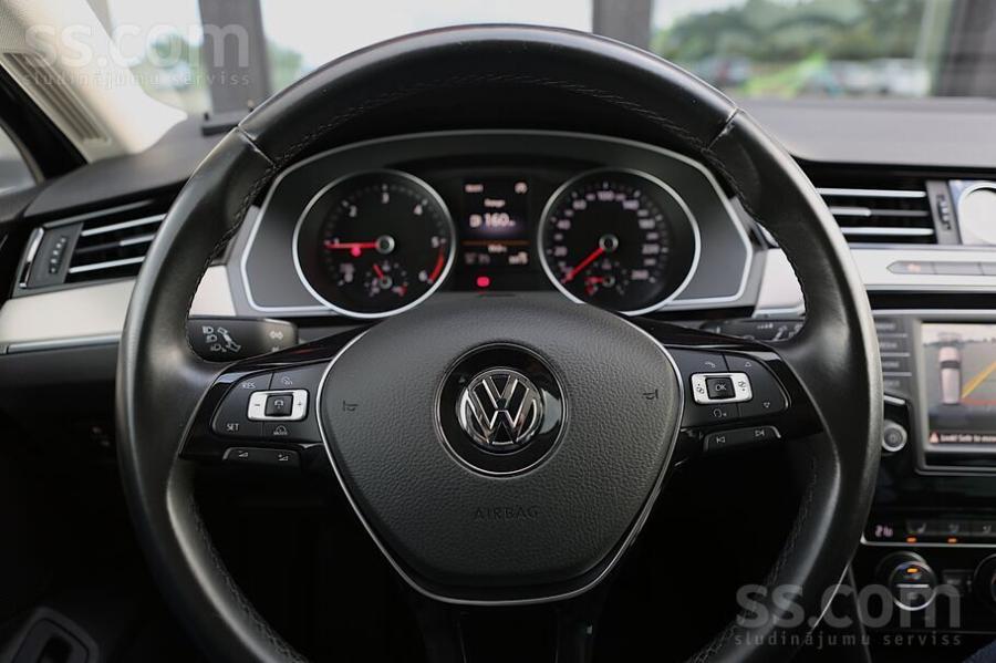 Black Volkswagen Passat B8 2017 in Tukums, with an engine capacity of 2.00 L and mileage of 233 thousand km for 13190 €, photo 15 on AUTOMOTO.COM.LV
