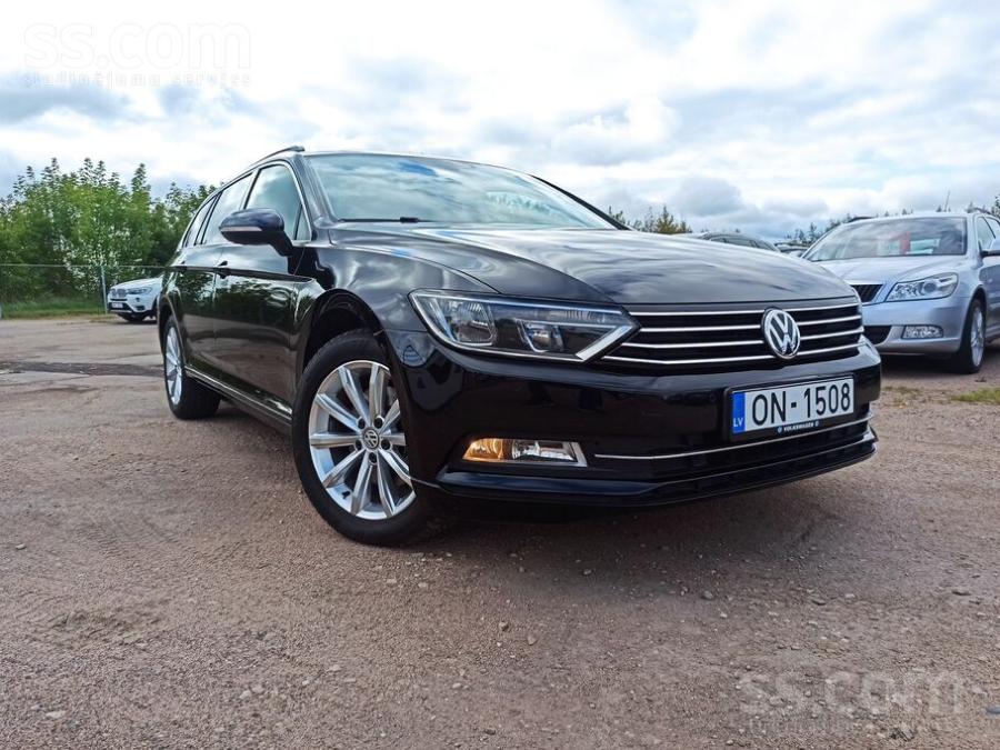 Black Volkswagen Passat B8 2017 in Daugavpils, with an engine capacity of 1.60 L and mileage of 0 thousand km for 9490 €, photo 1 on AUTOMOTO.COM.LV