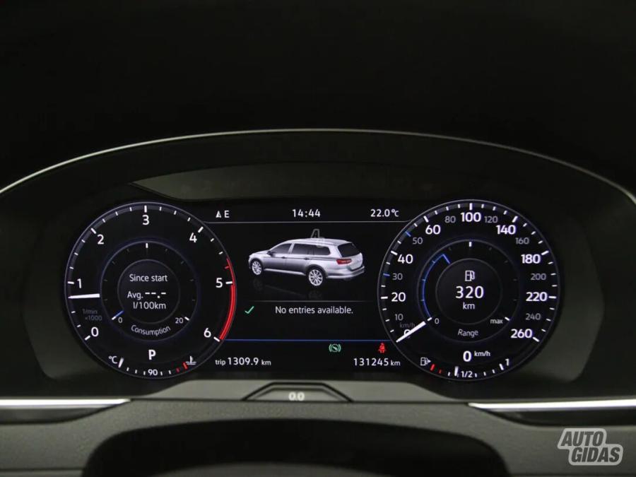 Black Volkswagen Passat B8 2018 in Vilnius, with an engine capacity of 1.60 L and mileage of 131 thousand km for 14999 €, photo 20 on AUTOMOTO.COM.LV