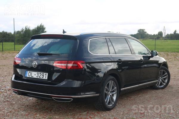 Black Volkswagen Passat B8 2018 in Kuldiga, with an engine capacity of 2.00 L and mileage of 175 thousand km for 13000 €, photo 5 on AUTOMOTO.COM.LV