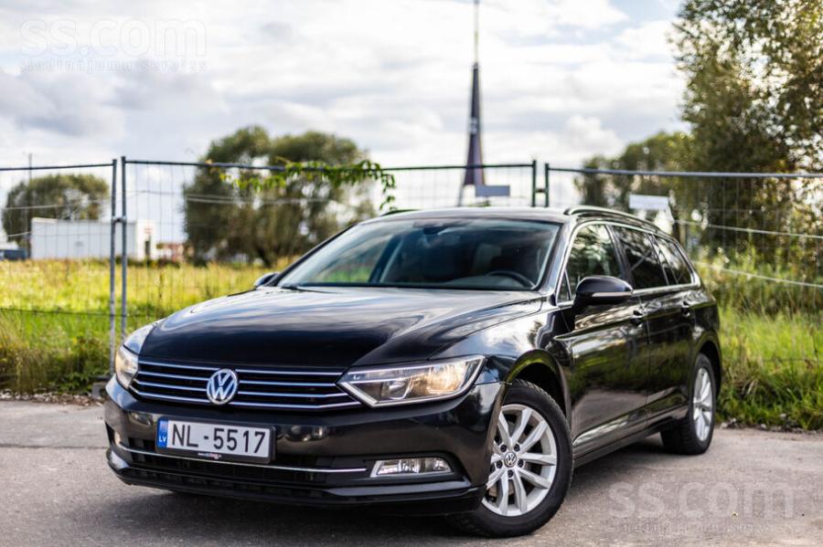 Black Volkswagen Passat B8 2018 in Riga, with an engine capacity of 2.00 L and mileage of 328 thousand km for 8590 €, photo 1 on AUTOMOTO.COM.LV