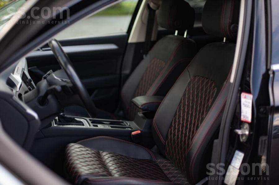 Black Volkswagen Passat B8 2018 in Riga, with an engine capacity of 2.00 L and mileage of 328 thousand km for 8590 €, photo 13 on AUTOMOTO.COM.LV