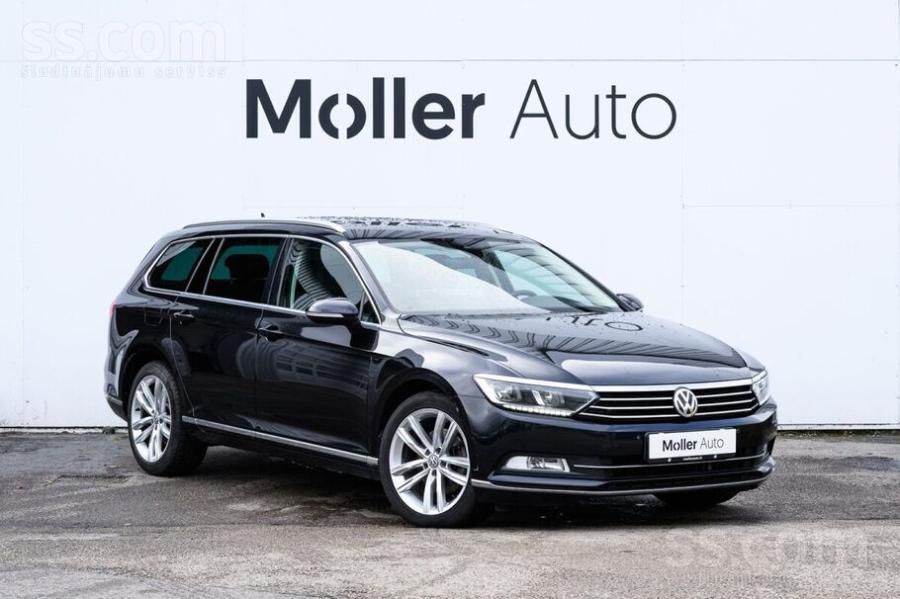 Black Volkswagen Passat B8 2018 in Riga, with an engine capacity of 2.00 L and mileage of 180 thousand km for 13800 €, photo 3 on AUTOMOTO.COM.LV