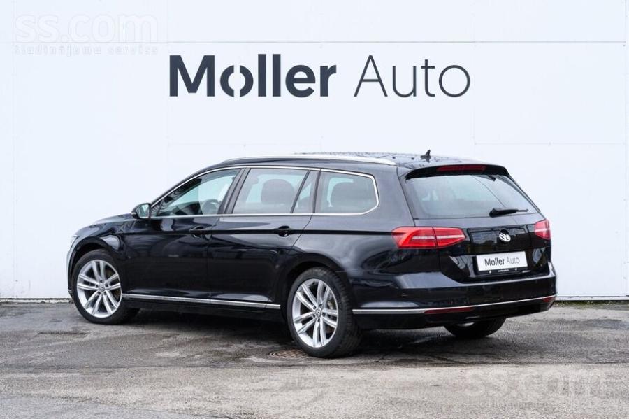 Black Volkswagen Passat B8 2018 in Riga, with an engine capacity of 2.00 L and mileage of 180 thousand km for 13800 €, photo 4 on AUTOMOTO.COM.LV