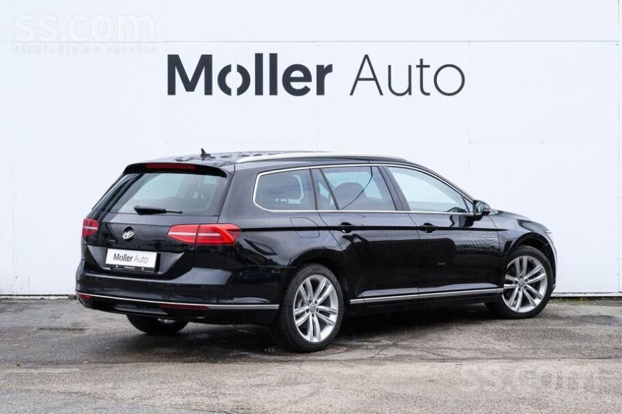 Black Volkswagen Passat B8 2018 in Riga, with an engine capacity of 2.00 L and mileage of 180 thousand km for 13800 €, photo 5 on AUTOMOTO.COM.LV