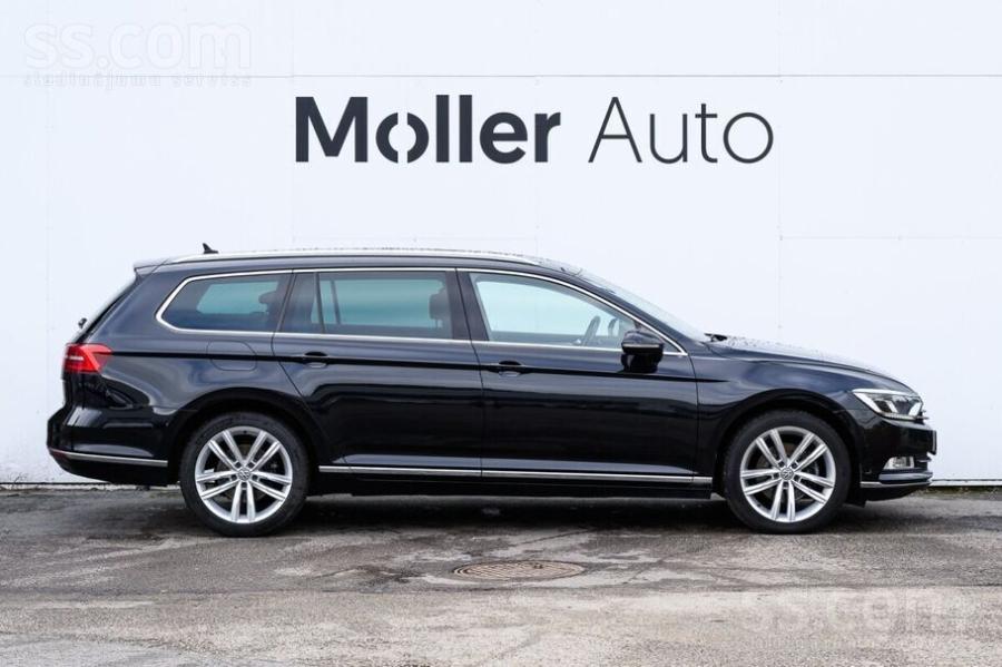 Black Volkswagen Passat B8 2018 in Riga, with an engine capacity of 2.00 L and mileage of 180 thousand km for 13800 €, photo 6 on AUTOMOTO.COM.LV